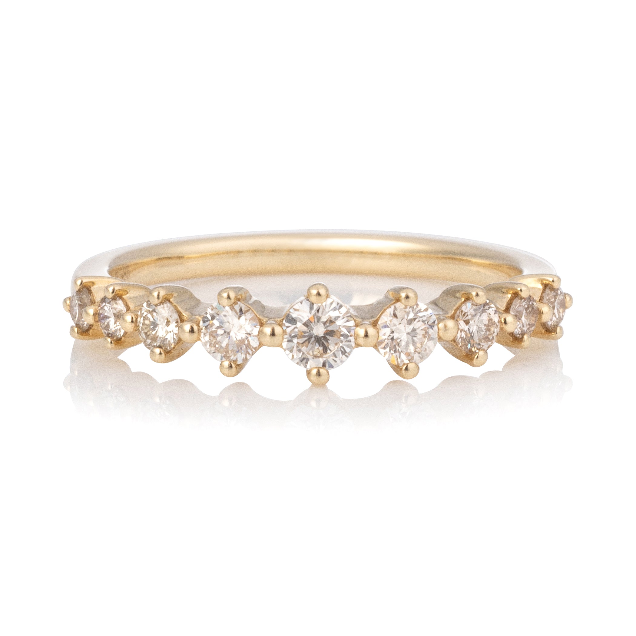 Floating Bezel Gradient Diamond Ring - Zofia Day Co.